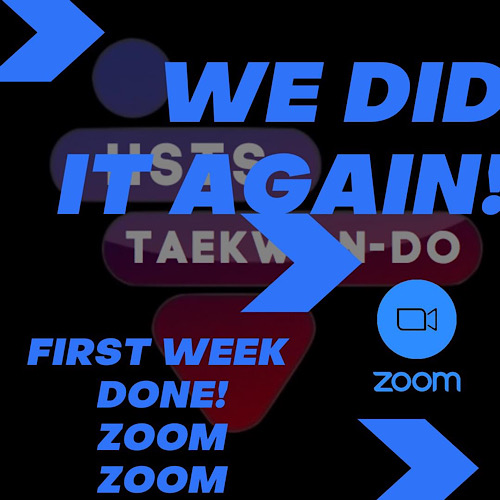 First week done online - HSTS Taekwon-Do