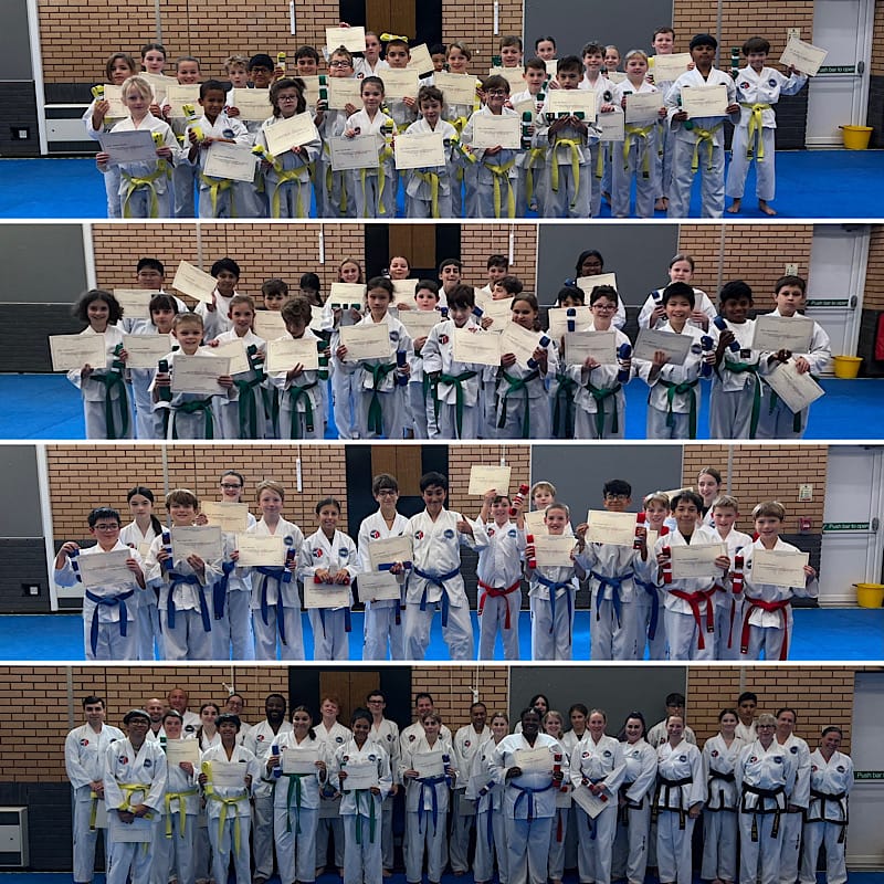 Colour Belt Grading & Black Belt assessments - HSTS Taekwon-Do